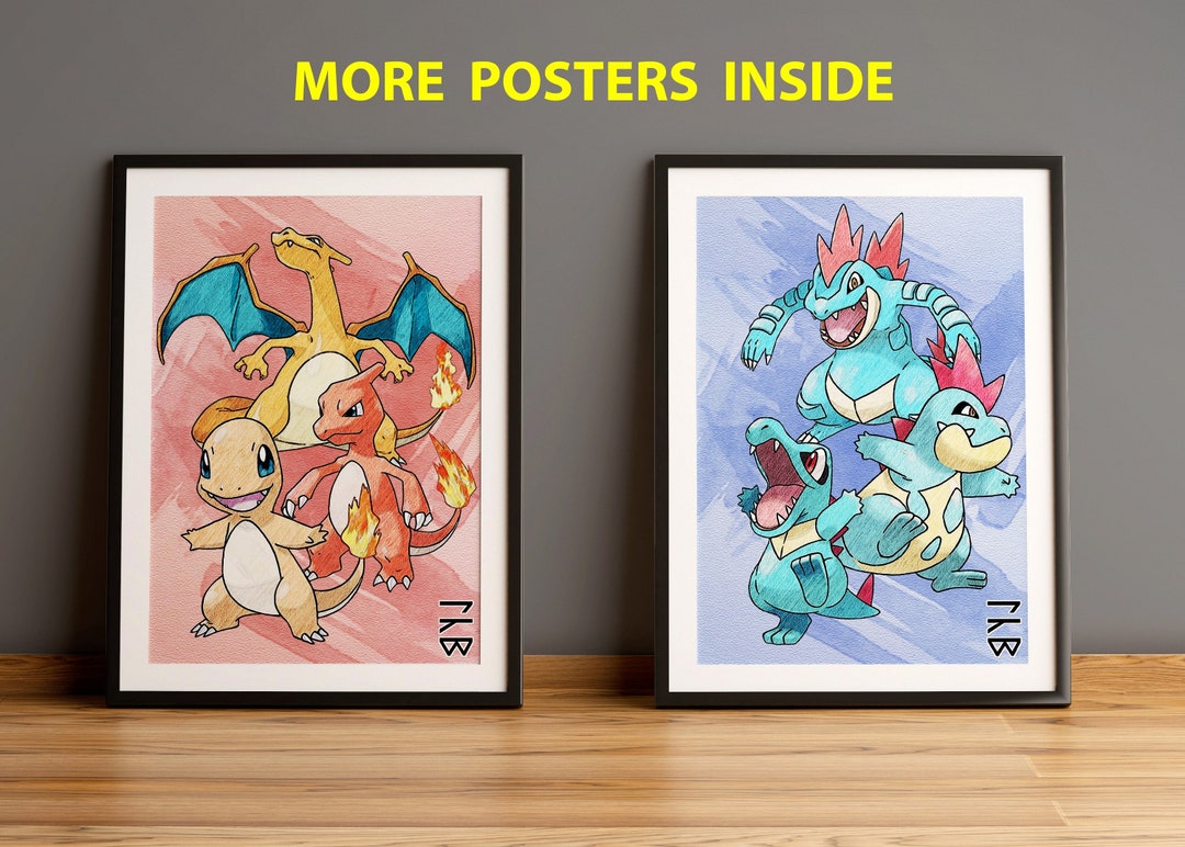 Pokemon Posters, Pokemon Red, Pokemon Blue, Pokemon Gold, Pokemon ...