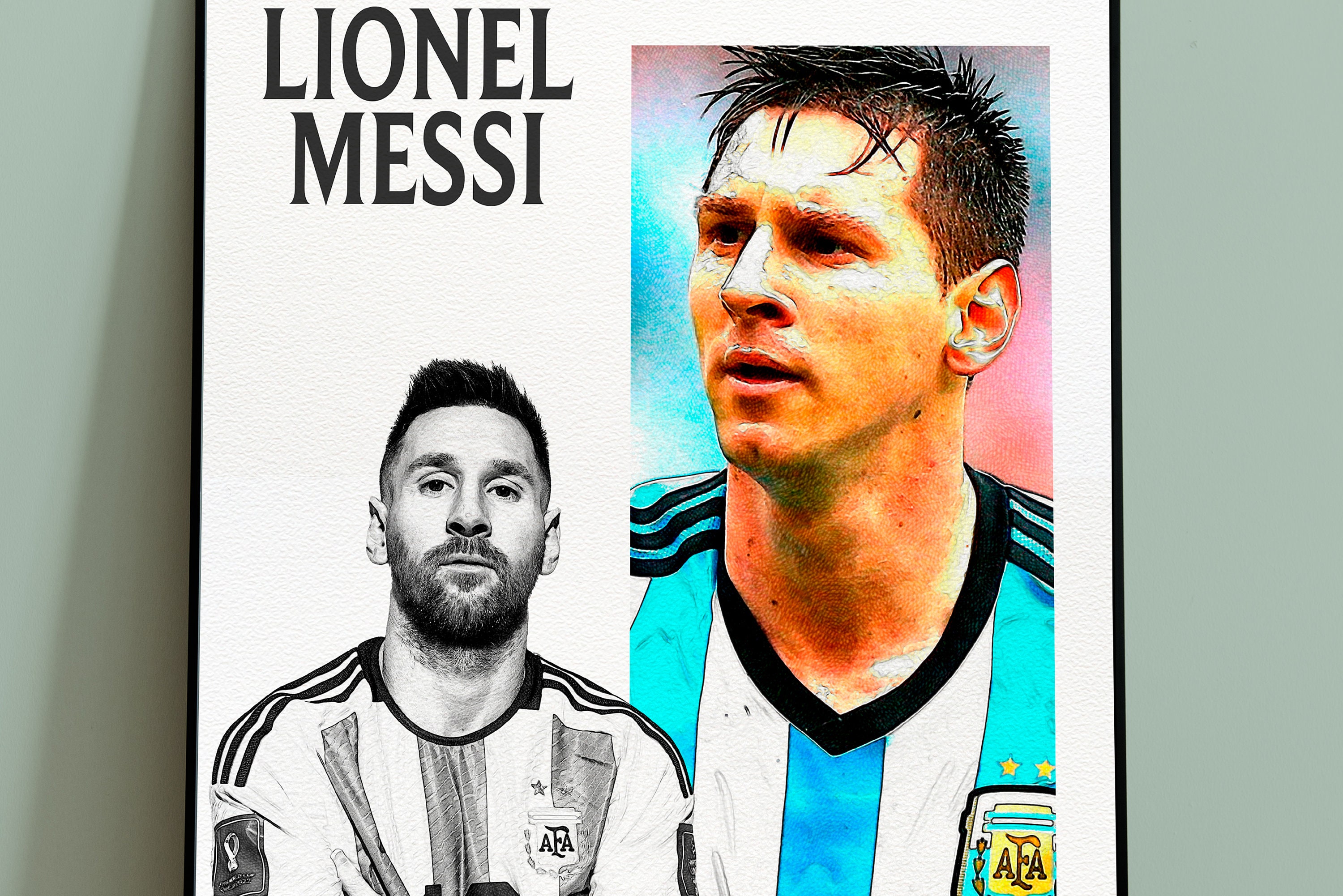 Messi Posters, Leo Messi Posters, Digital Download, 2 Printable Files ...