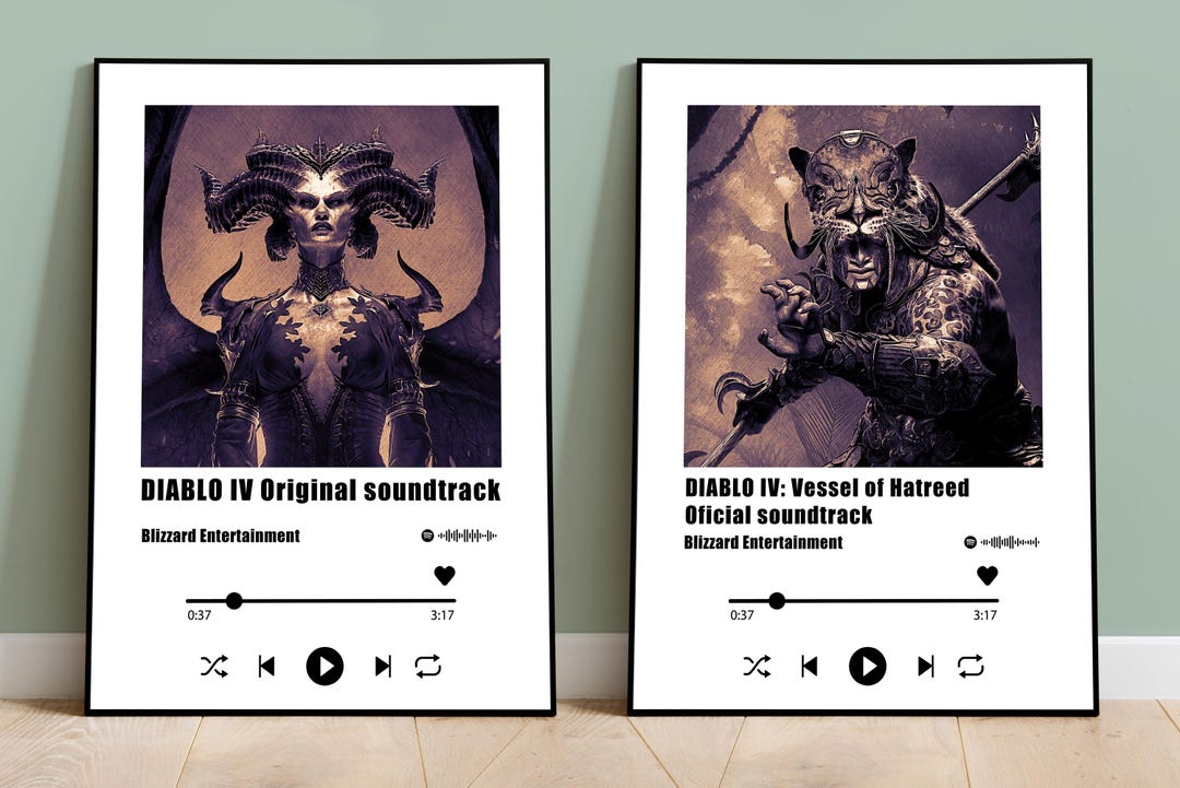 Diablo 4 Musical Posters , Diablo IV Posters , Digital Download , 2 ...