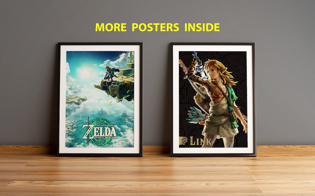 The Legend of Zelda Tears of the Kingdom Posters, Zelda Posters, BOTW ...