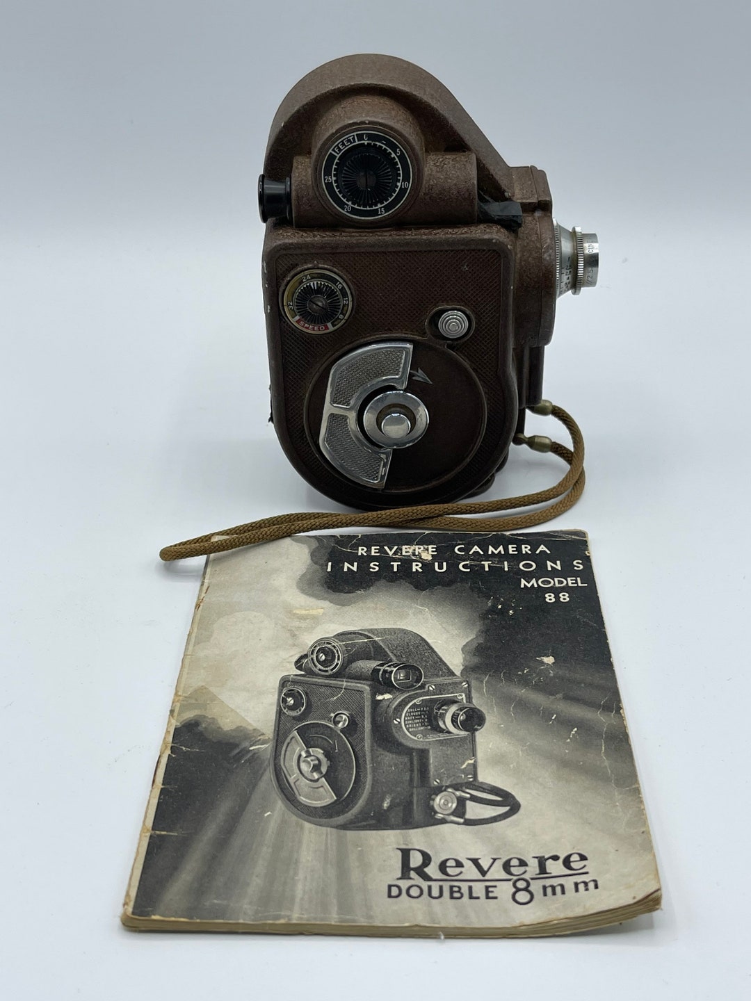 Vintage Revere 8mm Motion Picture Movie Film Camera Model 88 Double 8 ...