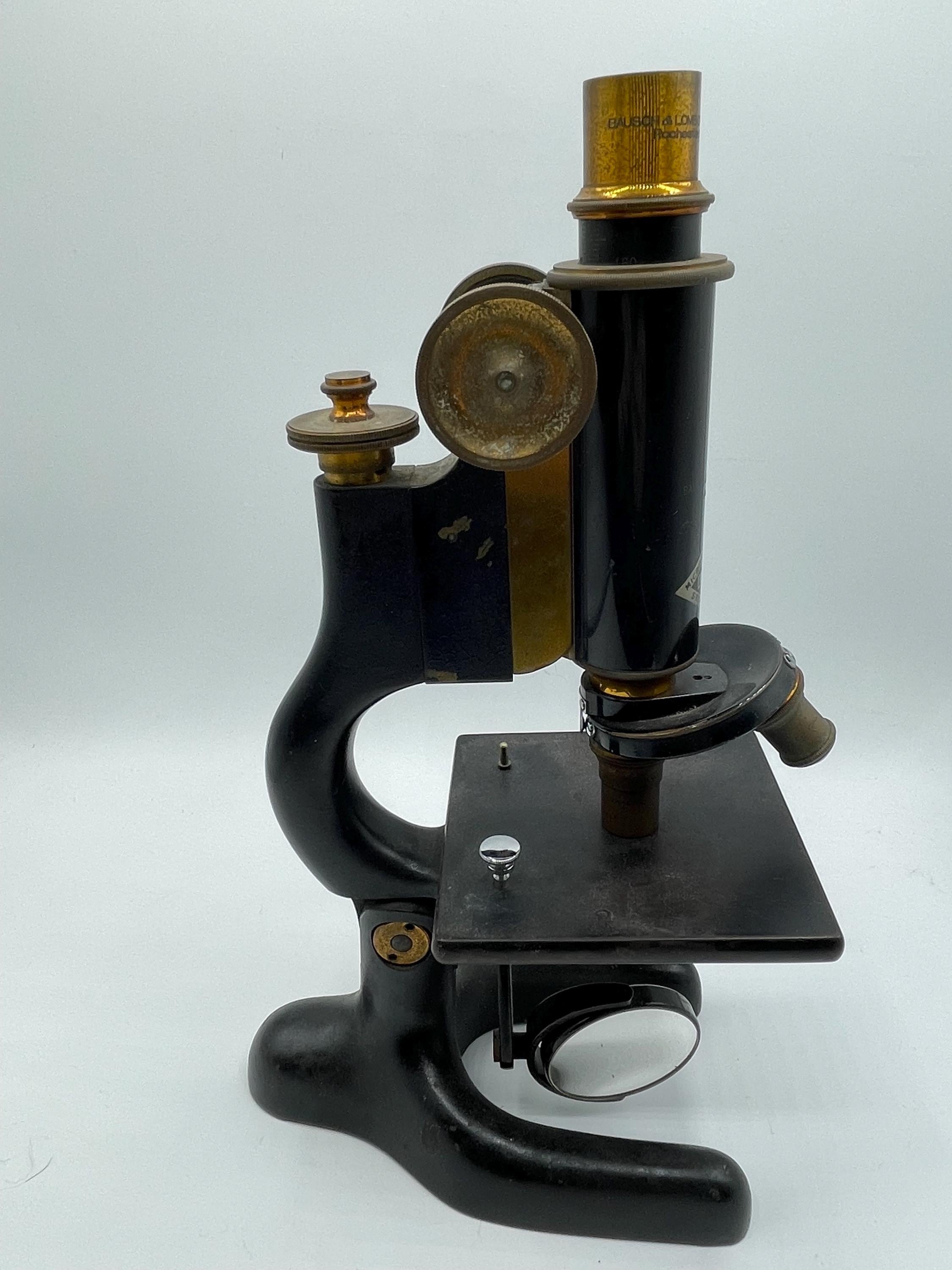 Vintage Bausch & Lomb Microscope Patent Date 1915 Lukas Microscope ...