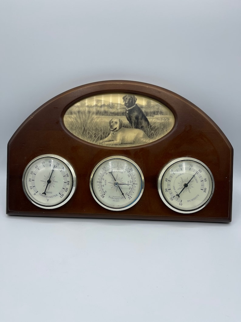 Barometer Humidity Thermometer Vintage - Etsy
