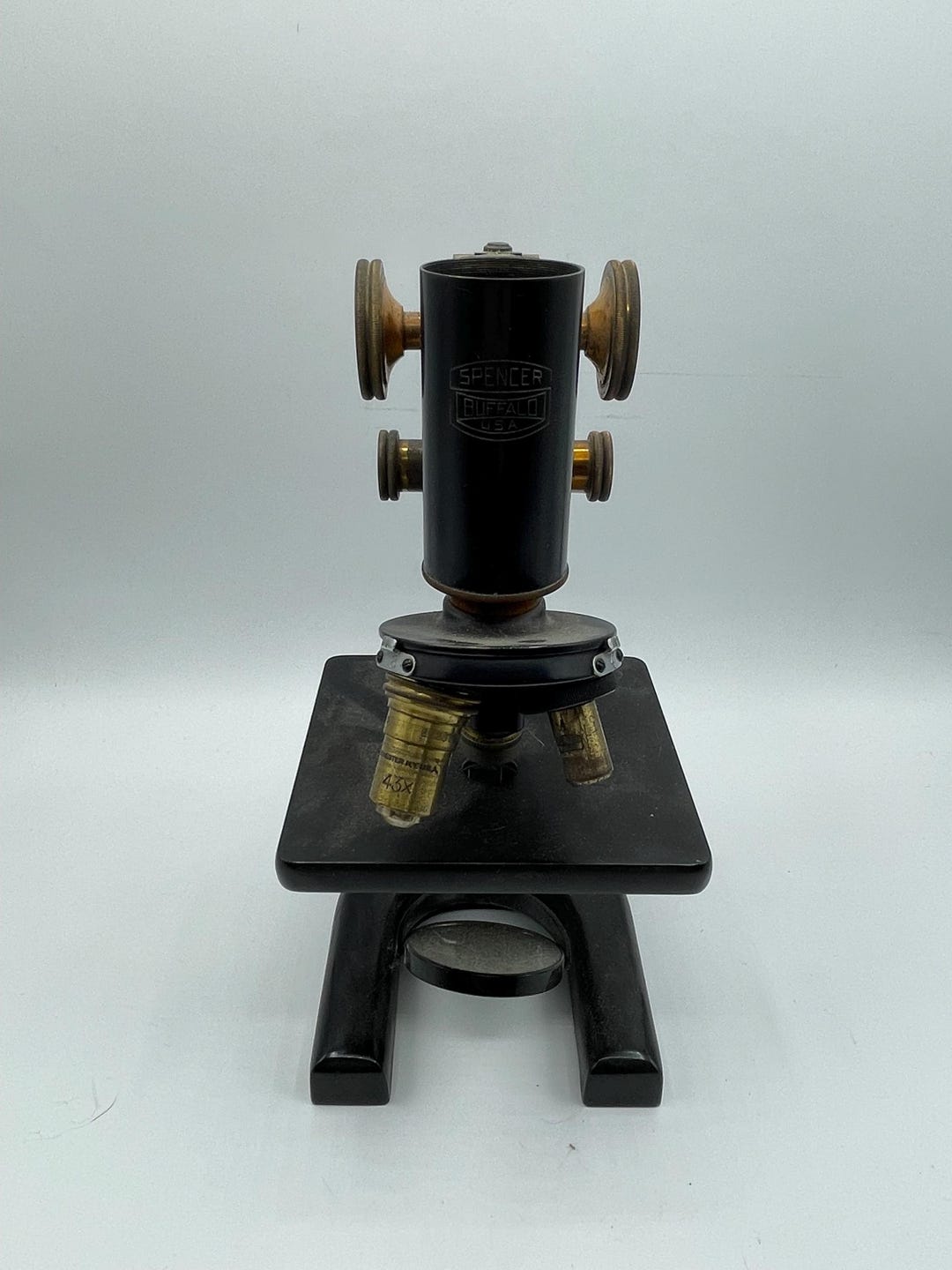 Vintage Spencer Buffalo Cast Iron Microscope - Etsy