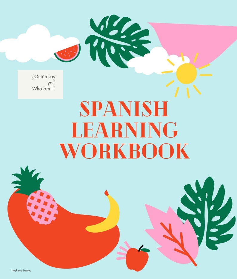 Spanish Language Workbook: My Favorite Things - Etsy