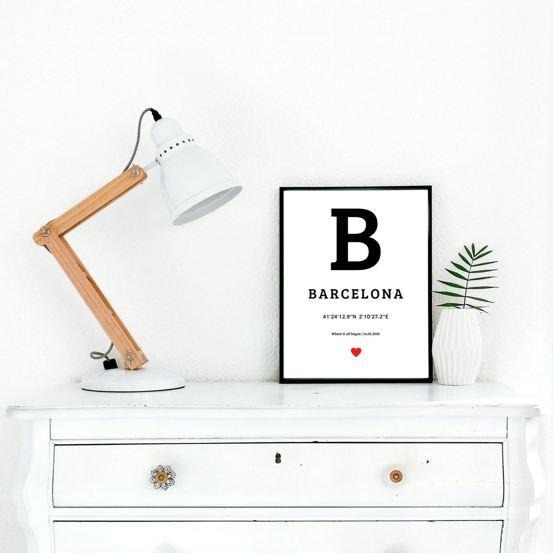 Custom Letter Map Personalized Letter Map Poster Letter Map | Etsy