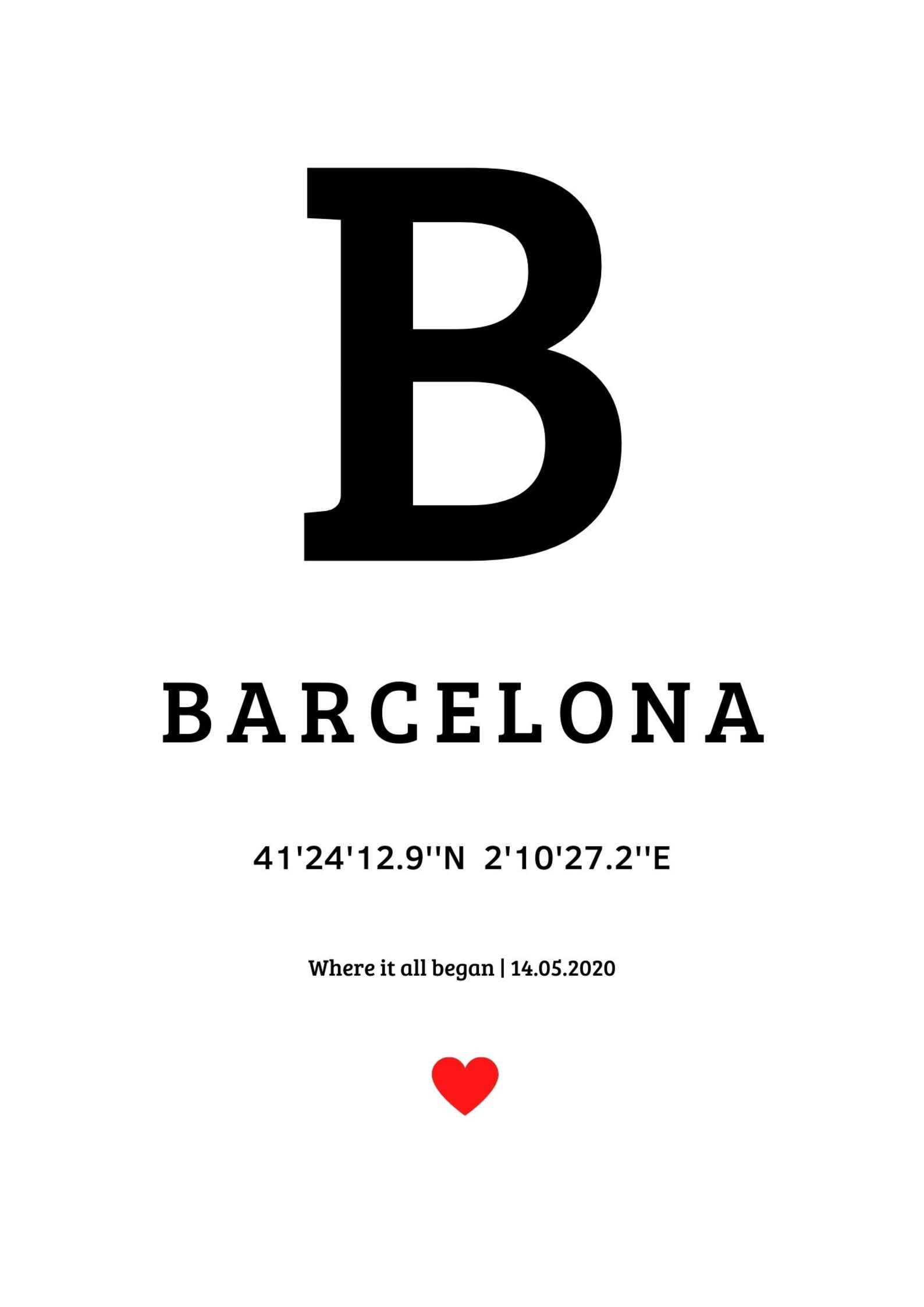 Custom Letter Map Personalized Letter Map Poster Letter Map | Etsy