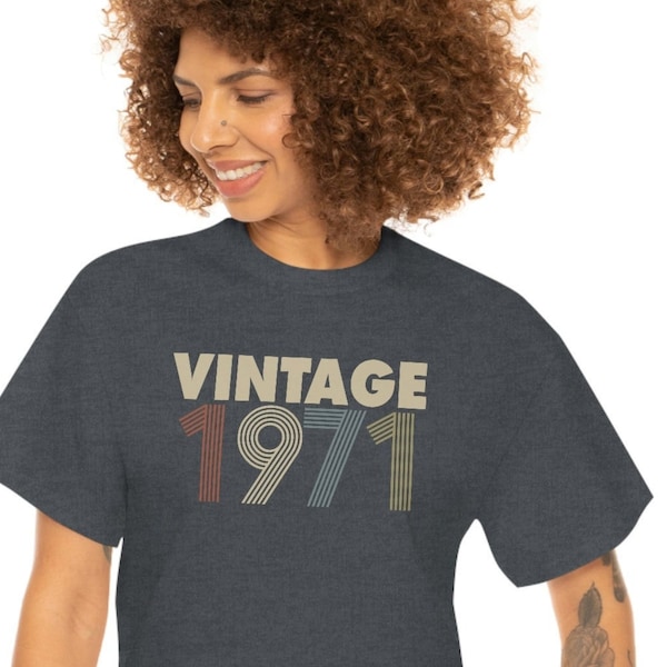 1971 Birthday Shirt - Etsy