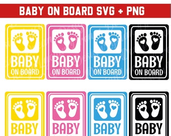 Baby on Board SVG - Etsy