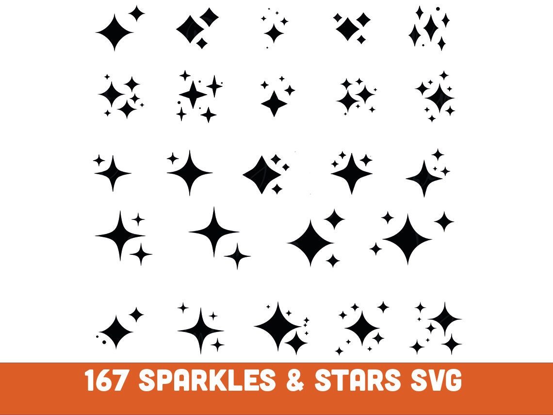 Sparkles Bundle Svg Sparkle Svg Stars Svg Sparkle Cut File - Etsy