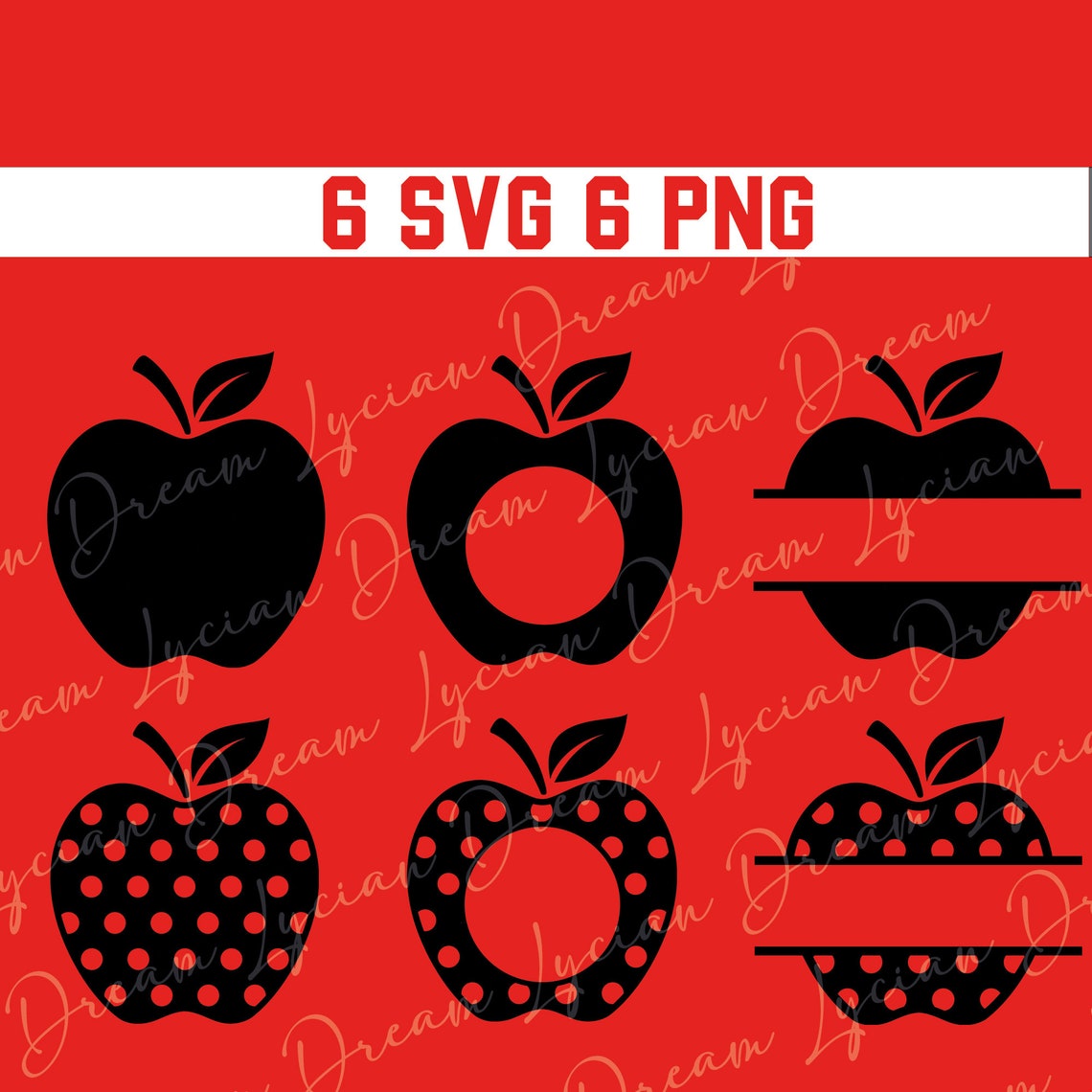 Apple Split Monogram Svg Apple Svg Apple Png Apple Name - Etsy