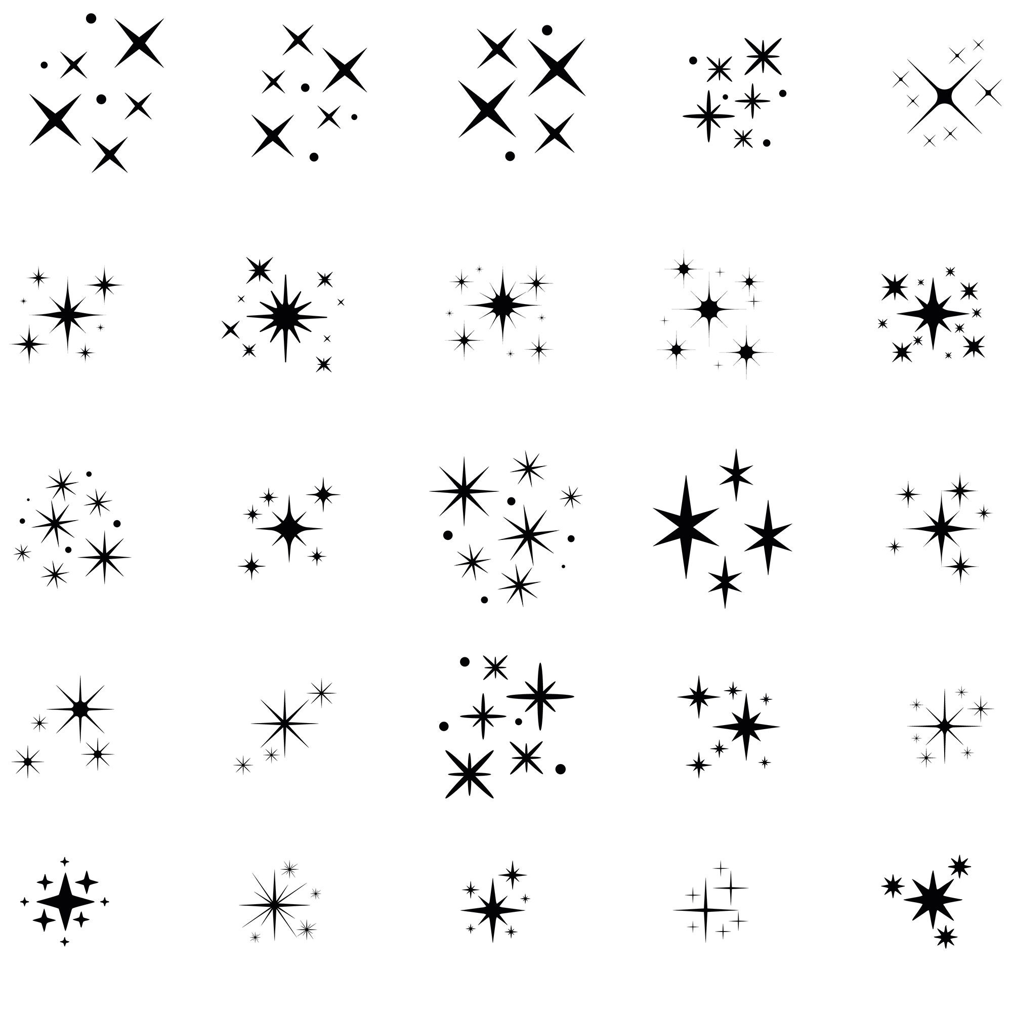 Sparkles Bundle Svg Sparkle Svg Stars Svg Sparkle Cut File - Etsy