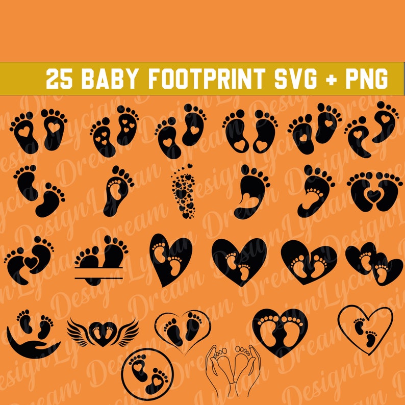 Baby Foot Print Svg, Baby Foot Print Png, Baby Feet Print Png, Baby ...