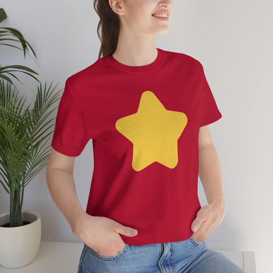 Chemise Cartoon Star Coral chemise Cartoon Yellow Star - Etsy France