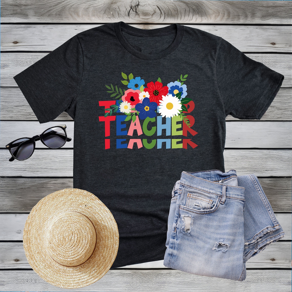 Teacher Png, Teacher Floral Png, Teacher Back to School Png - Etsy