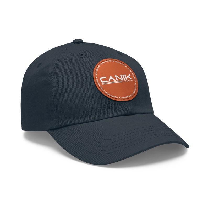 Canik Fanatik Dad Hat With Leather Patch round, Military Style Dad Hat ...