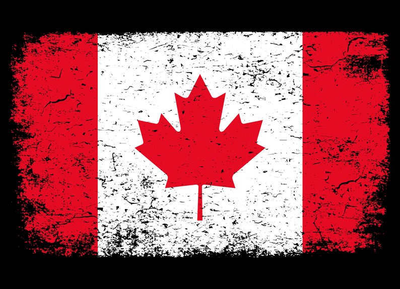 Canada Day Flag PNG Bundle of 10 Canadian Flags Distressed - Etsy