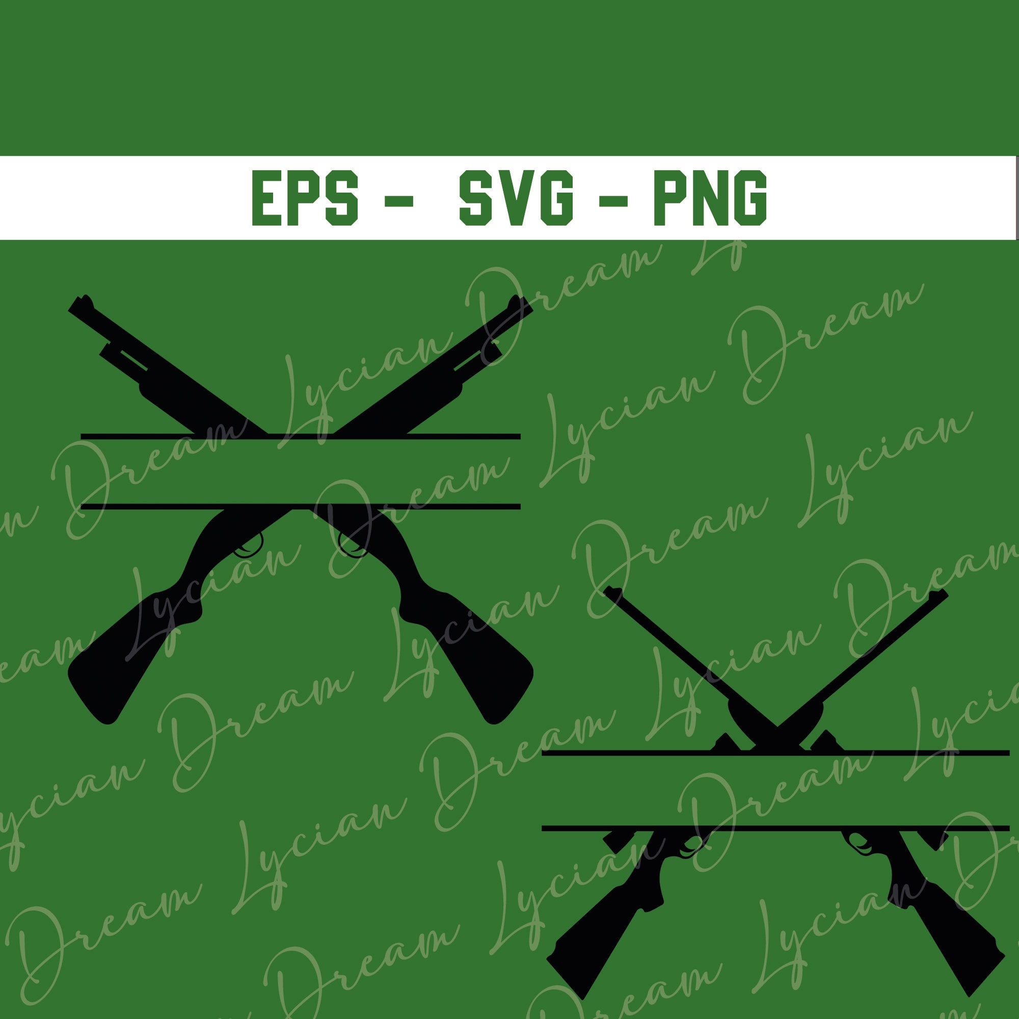 Infantry Crossed Rifles Silhouette