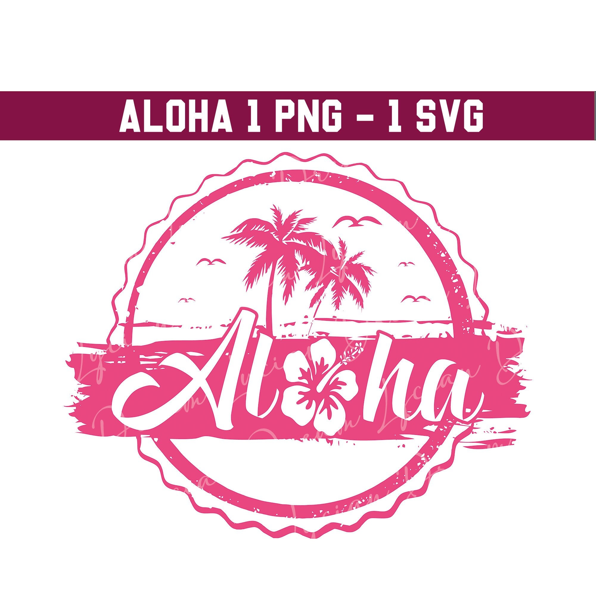 Hawaii Aloha Svg Png, Hawaii Beach Svg Png, Hibiscus Flower, Hawaiian ...