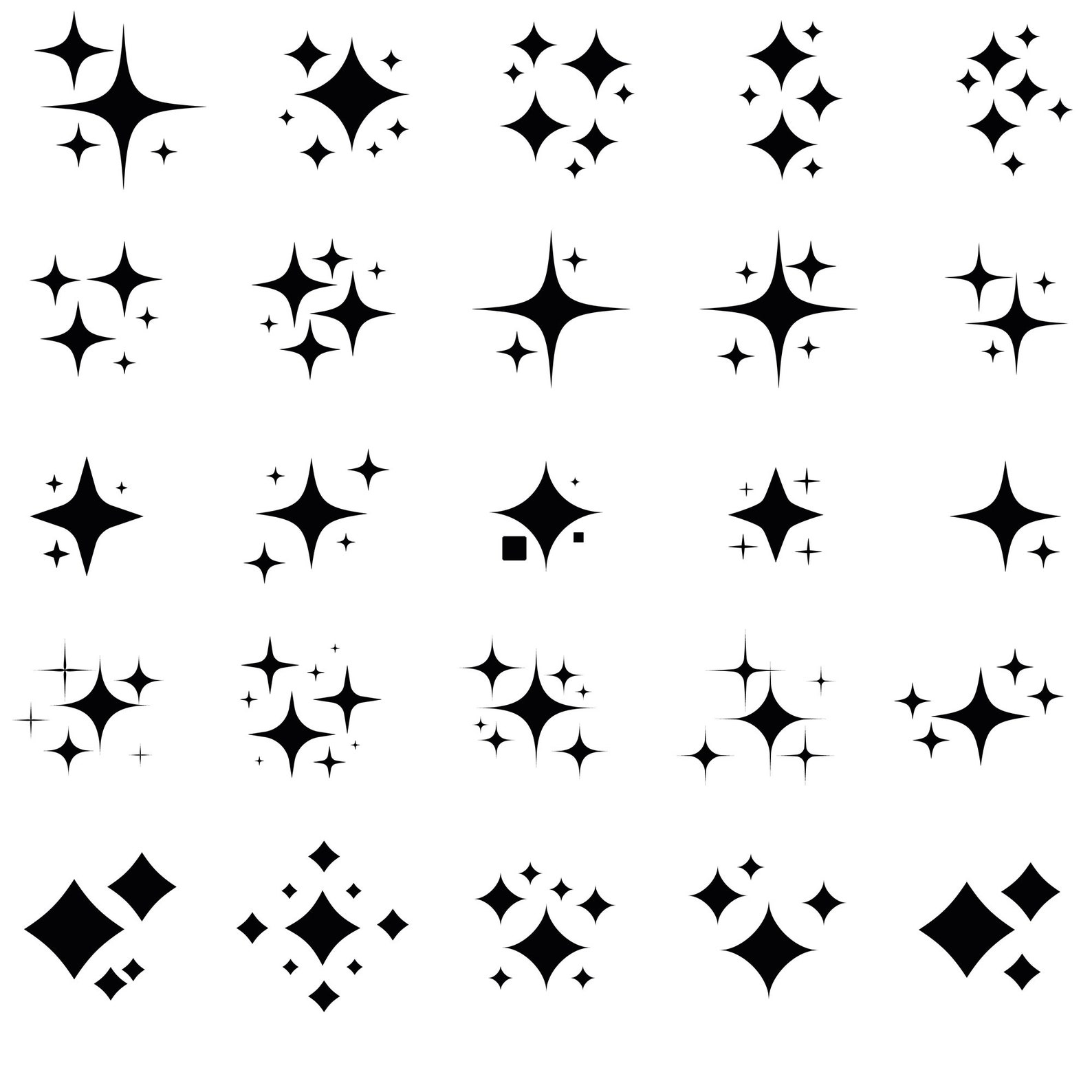 Sparkles Bundle Svg Sparkle Svg Stars Svg Sparkle Cut File - Etsy