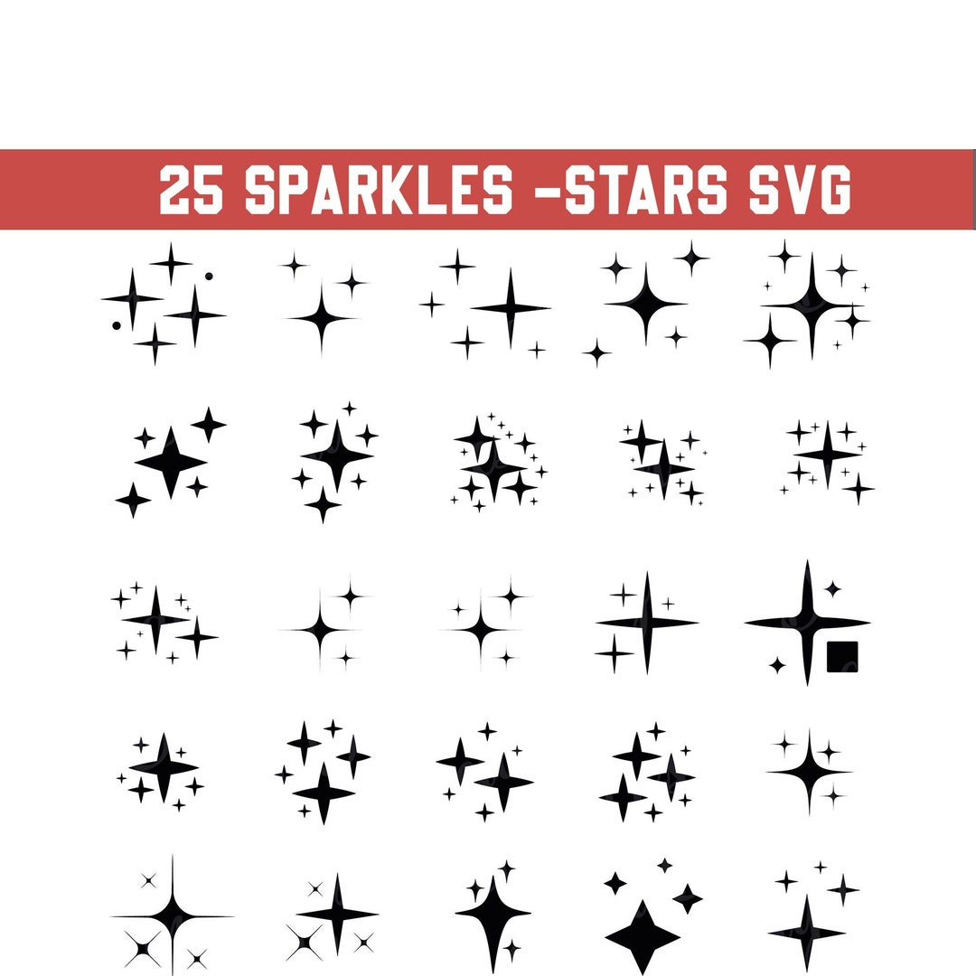 Sparkles Svg, Sparkles Cut File, Galaxy Sparkles Svg, Sparkles Clipart ...