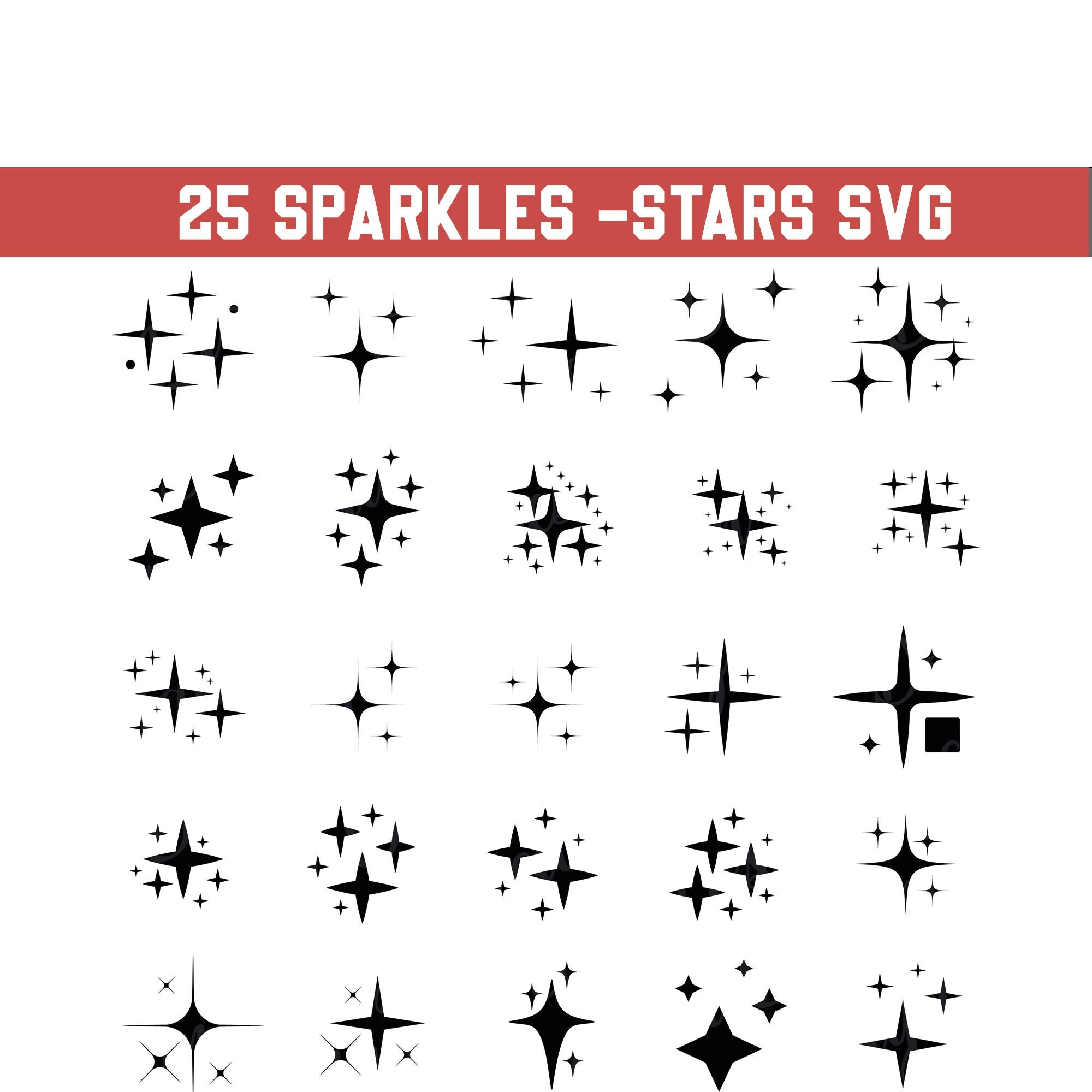 Sparkles Svg, Sparkles Cut File, Galaxy Sparkles Svg, Sparkles Clipart ...