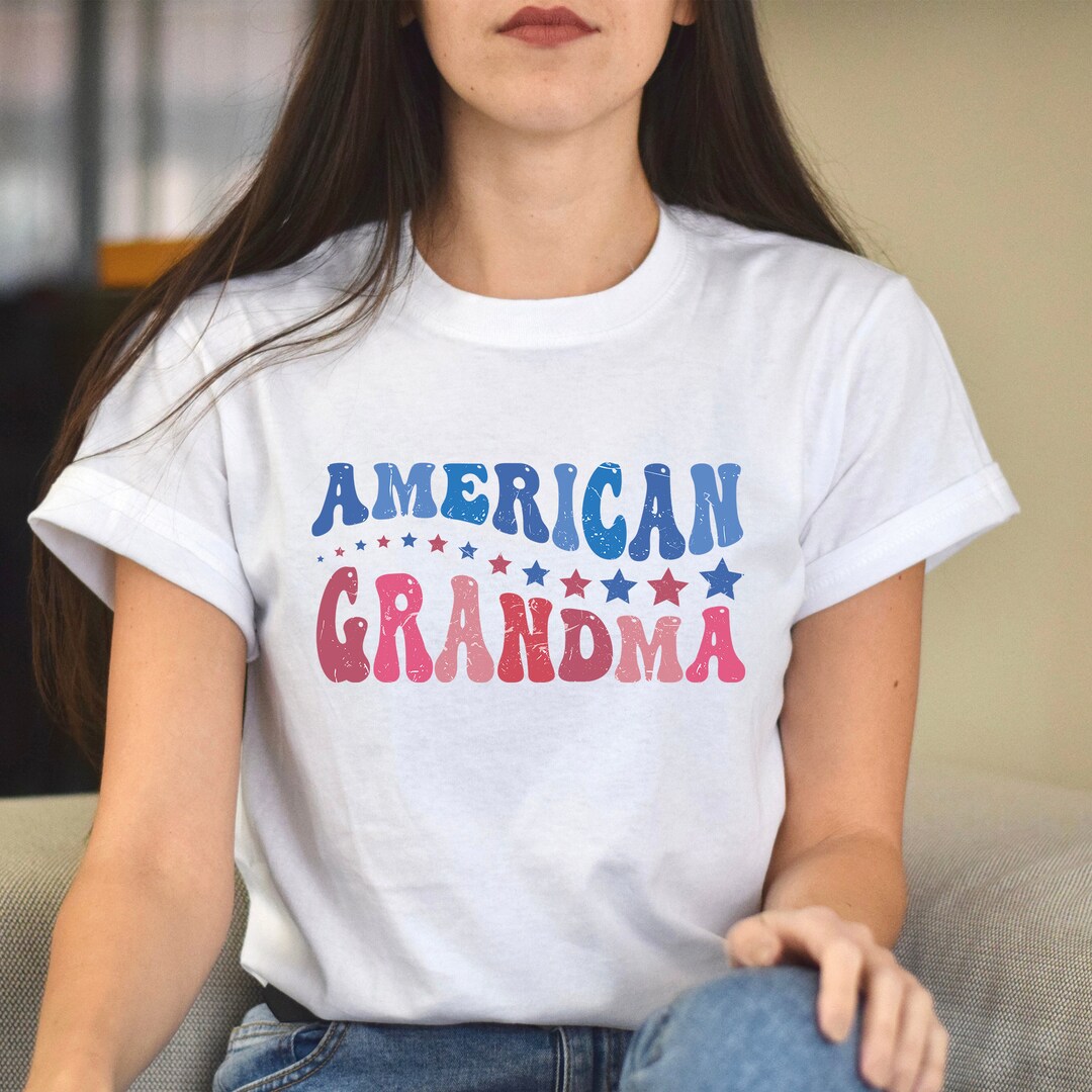 American Grandma Png, Retro American Grandma Png, 4th July Grandma Png ...