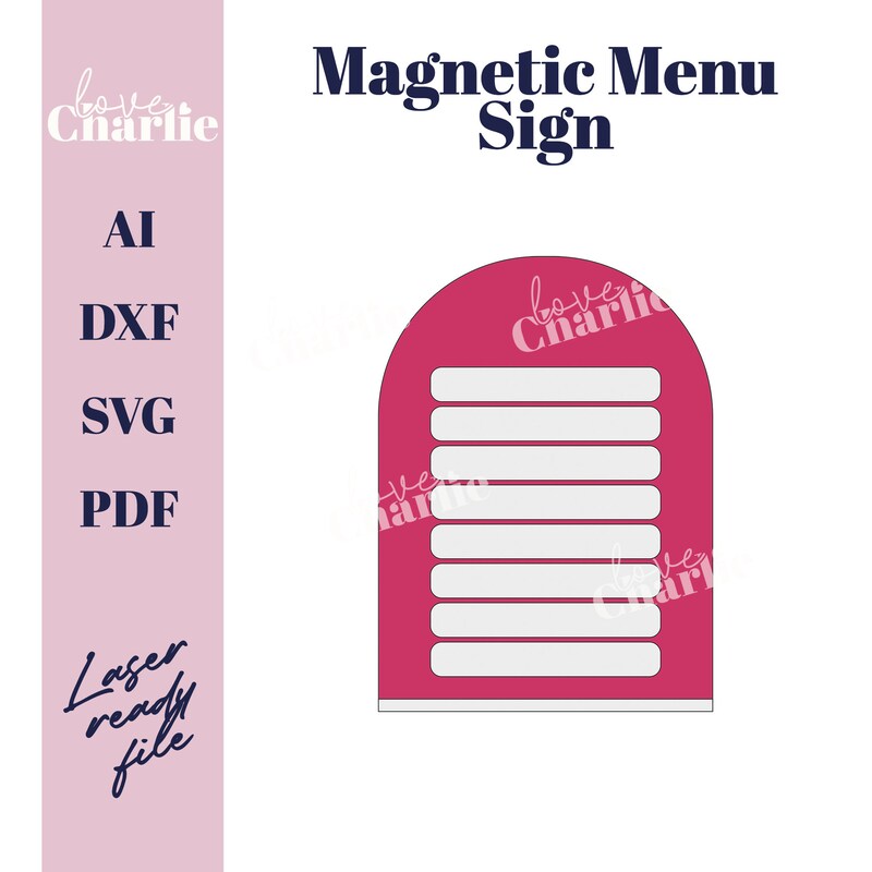 Magnetic Menu Board - Etsy