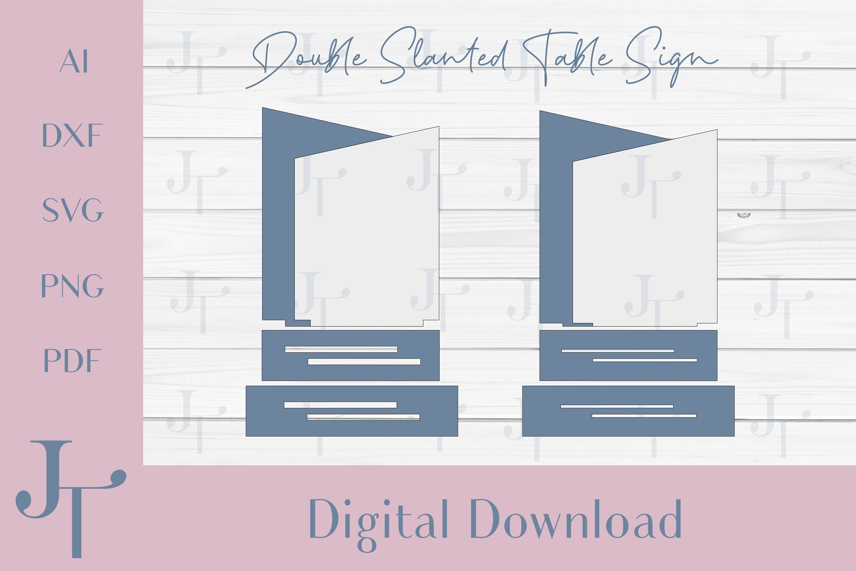 Table Sign Laser Cut Files Wedding Sign SVG Double Sign - Etsy