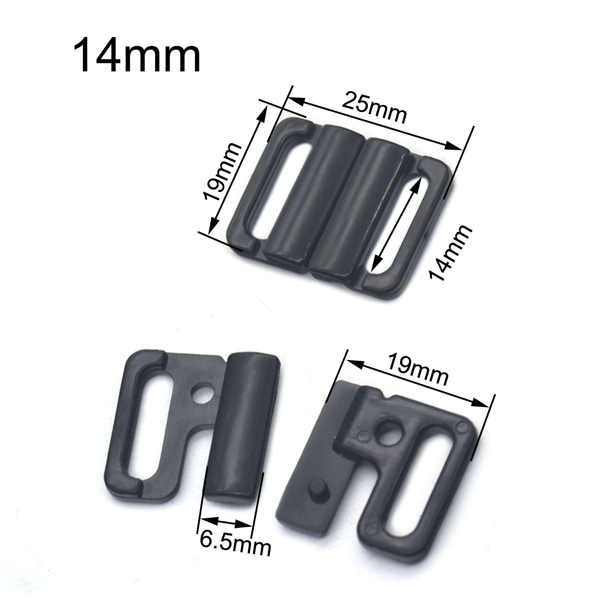 Plastic Bikini Clip Snap Hook Bra Strap Buckle Swimwear Underware Clasp ...