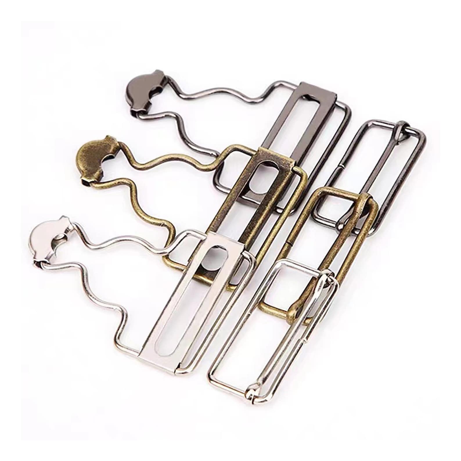 Dungaree Fasteners Brace Buckle Clip in Suspender Bib Button Tack Strap ...
