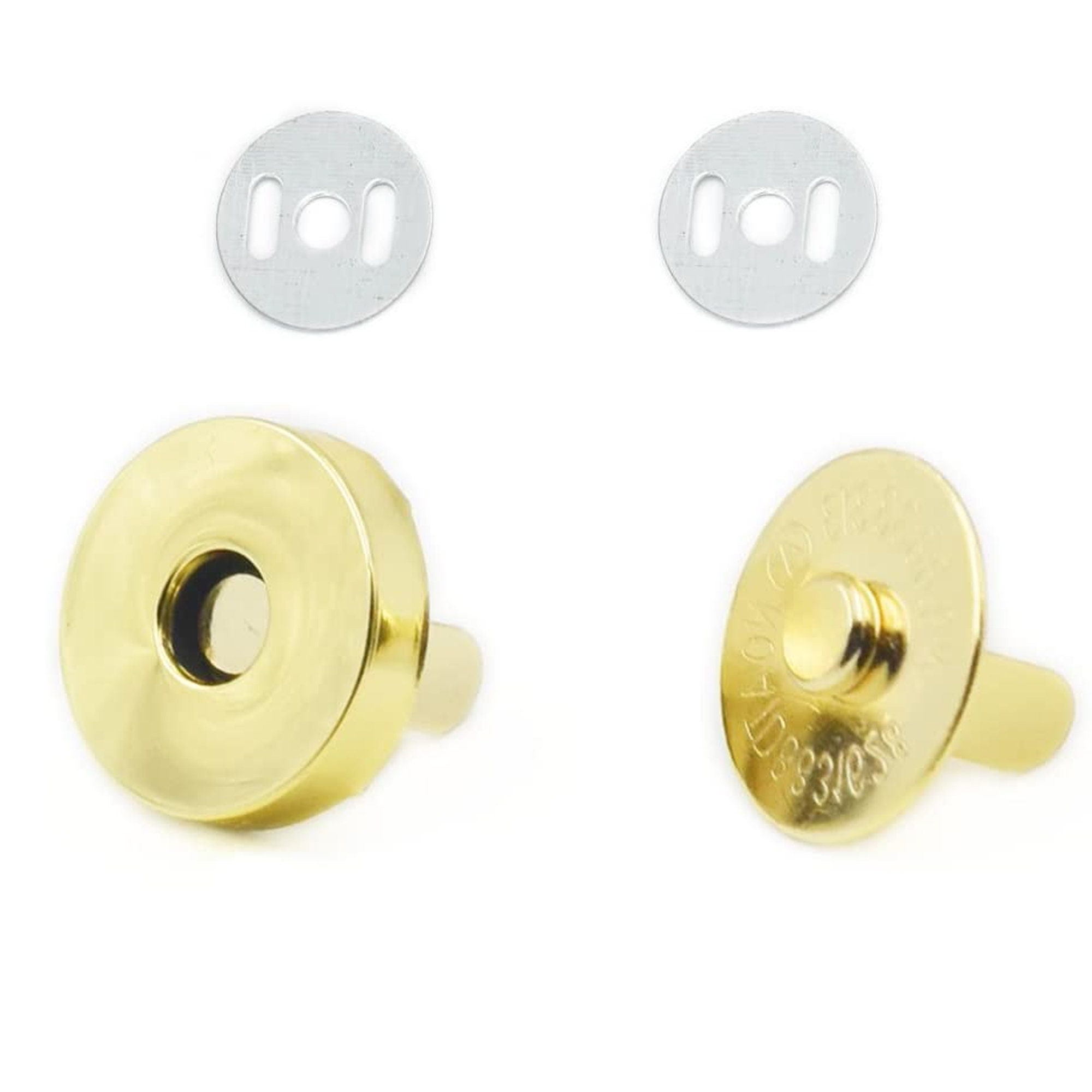 25 Sets Round Magnetic Snaps 18mm 3/4" Closure Button Clasps Purse ...