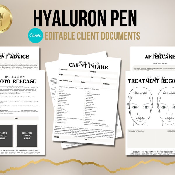 Hyaluron Pen Fat Dissolve Consent Form - Etsy