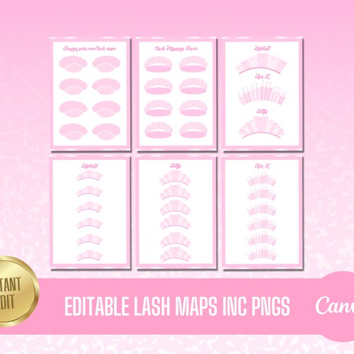 Lash Practice Sheets - Etsy