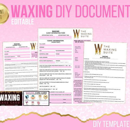 Waxing Consent Form - Etsy