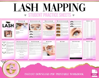 Lash Artist Practice Workbook - Etsy