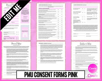 Pmu Consent Forms - Etsy UK