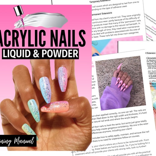 Acrylic Nail Practise Sheet Printable Download Nail Art Nail | Etsy