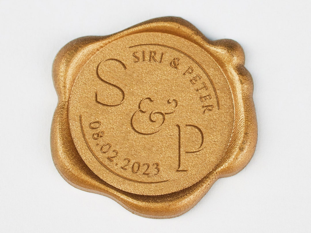 Personalised Wedding Wax Seal Stamp Kit , Arrive in About 5 Days ...
