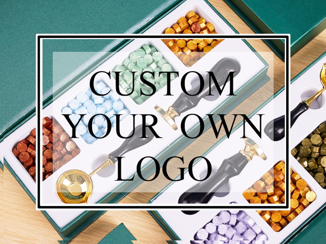 Custom Logo Wax Seal Stamp Kit for Wedding Invitation , Arrive in About ...