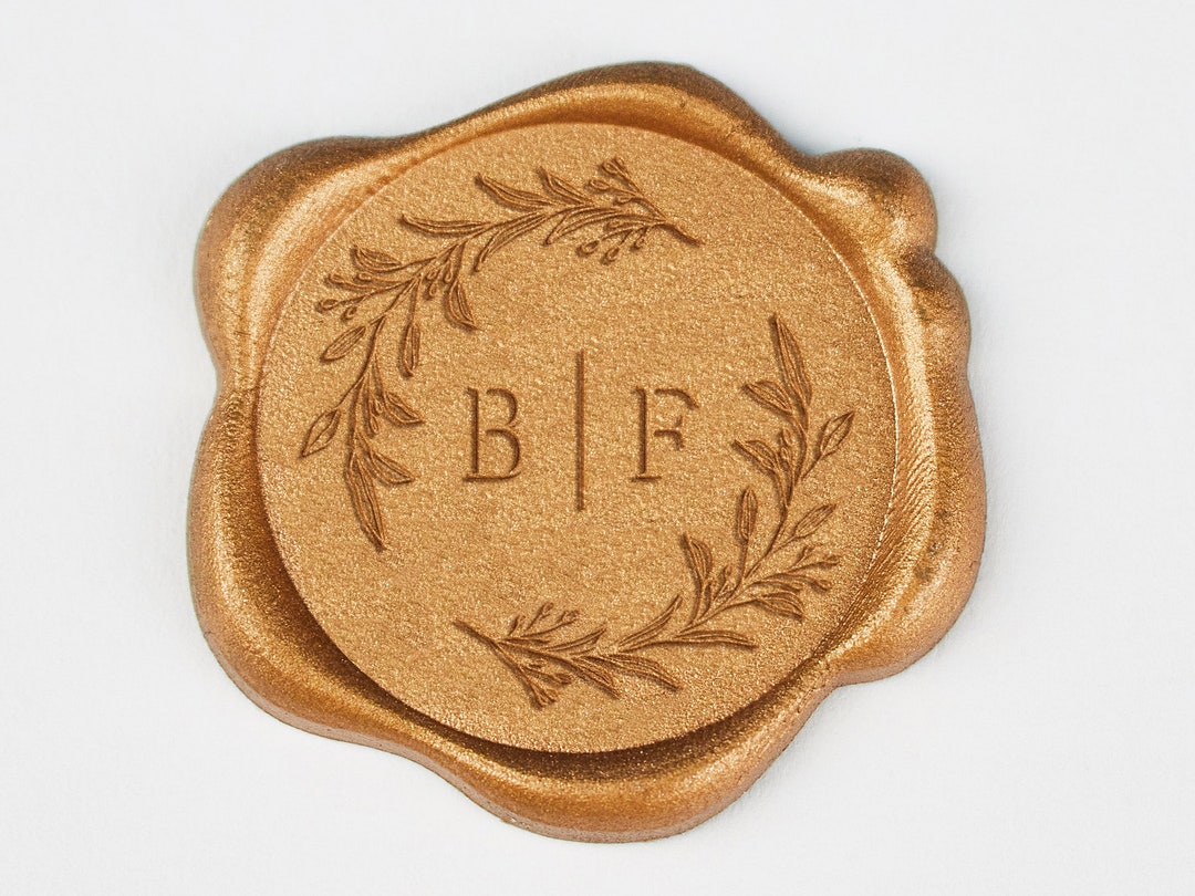 Custom Logo Wax Stamp Kit for Wedding Invitation , Arrive in About 5 ...