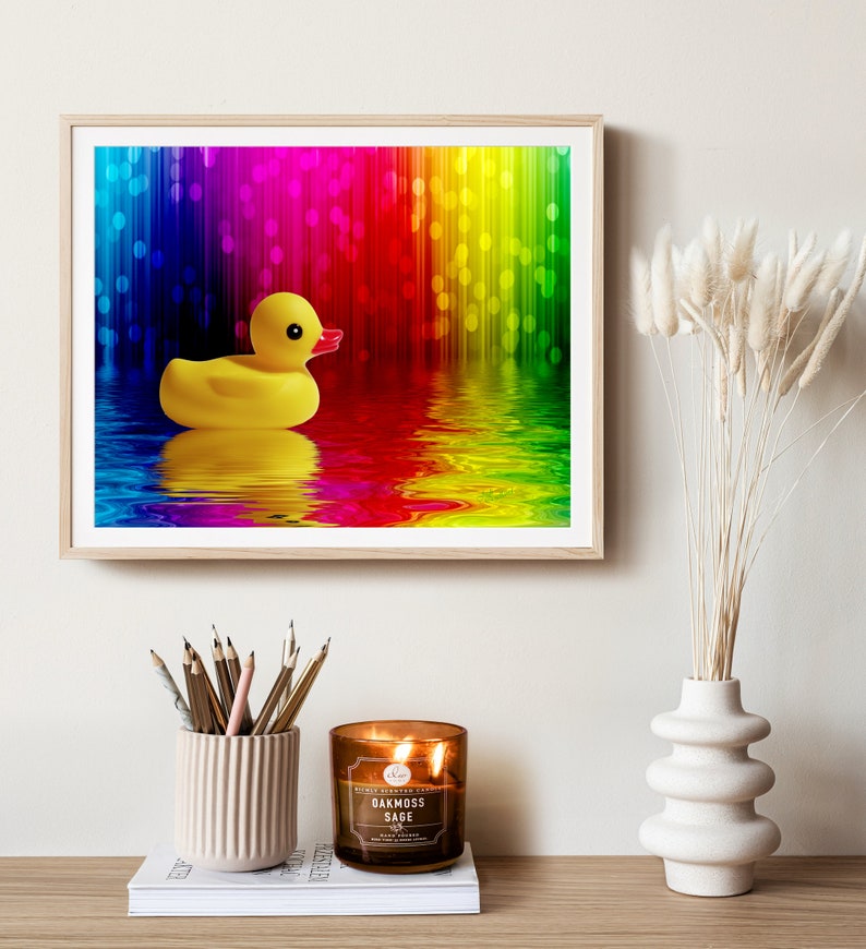 Rubber Duckie Photograph, Colorful Digital Art, Art for Your Kids Room ...