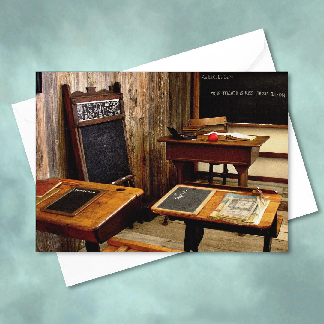 Olde Schoolhouse Greeting Card: Rural Heritage Museum in Maryland, 5x7 ...