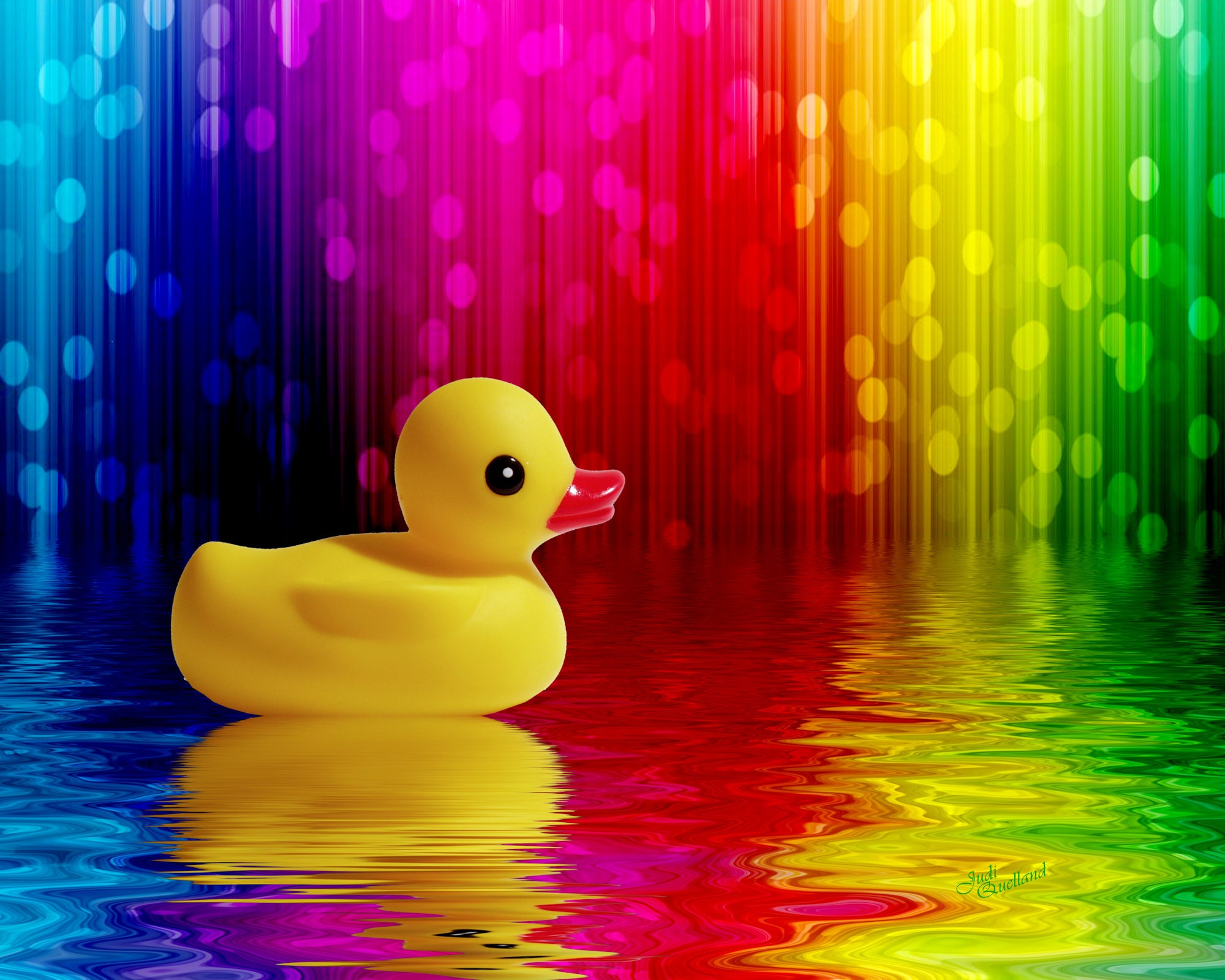 Rubber Duckie Photograph, Colorful Digital Art, Art for Your Kids Room ...