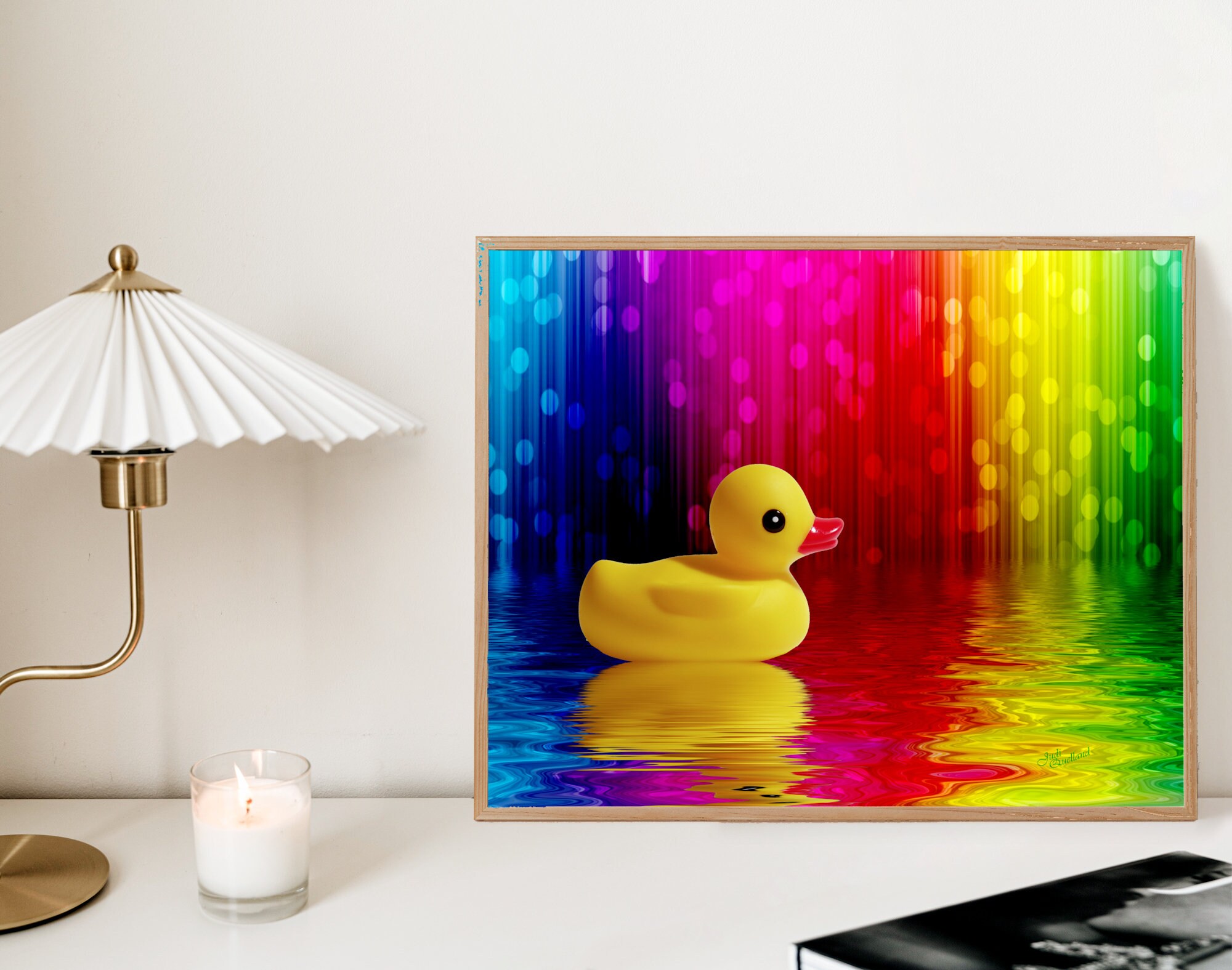Rubber Duckie Photograph, Colorful Digital Art, Art for Your Kids Room ...