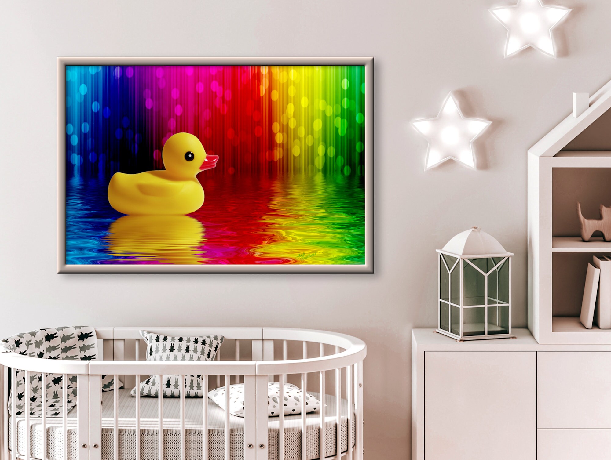 Rubber Duckie Photograph, Colorful Digital Art, Art for Your Kids Room ...