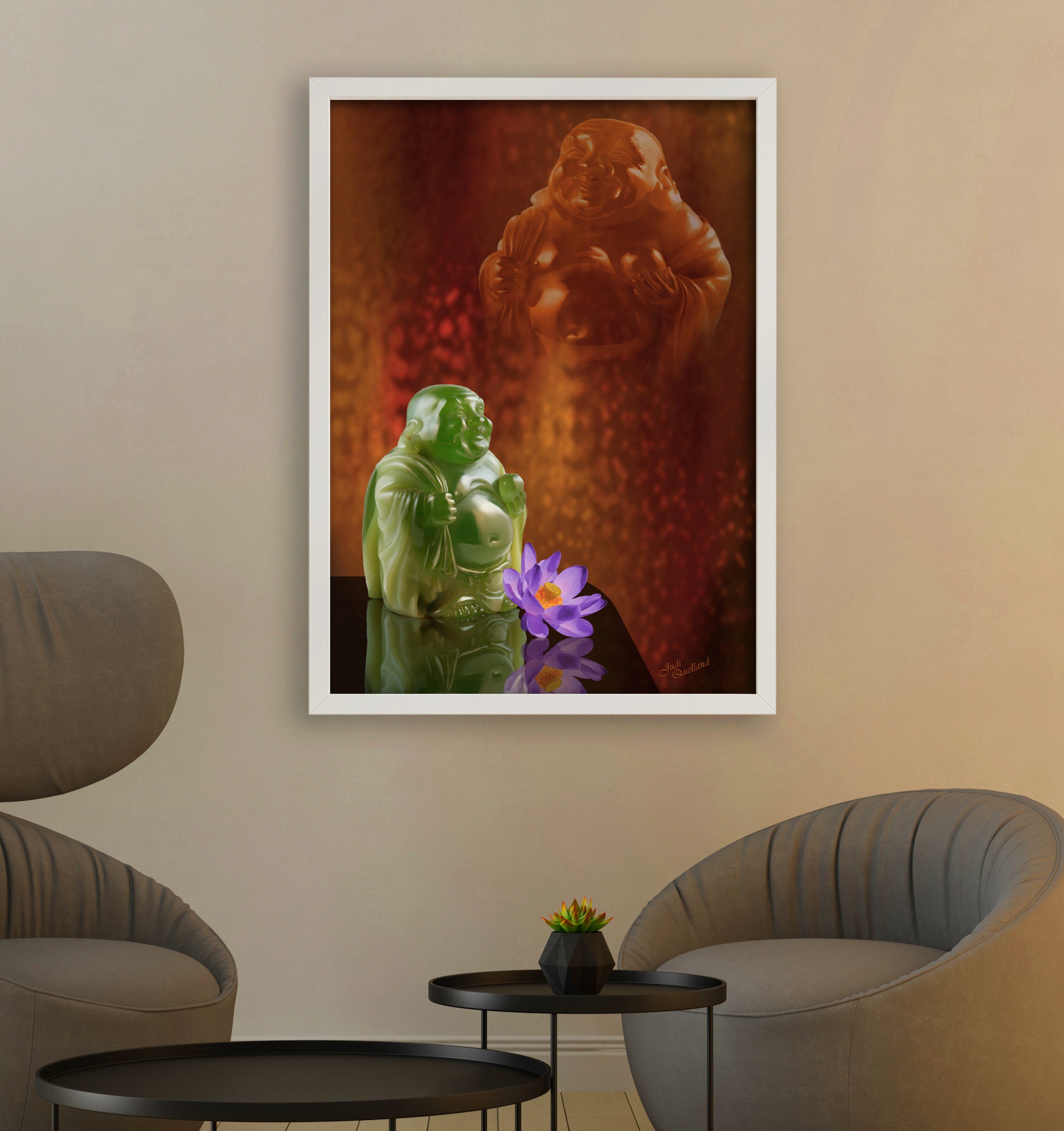 Ho-tei Buddha Arty Photograph, Instant Download, Jade Colored Figurine ...