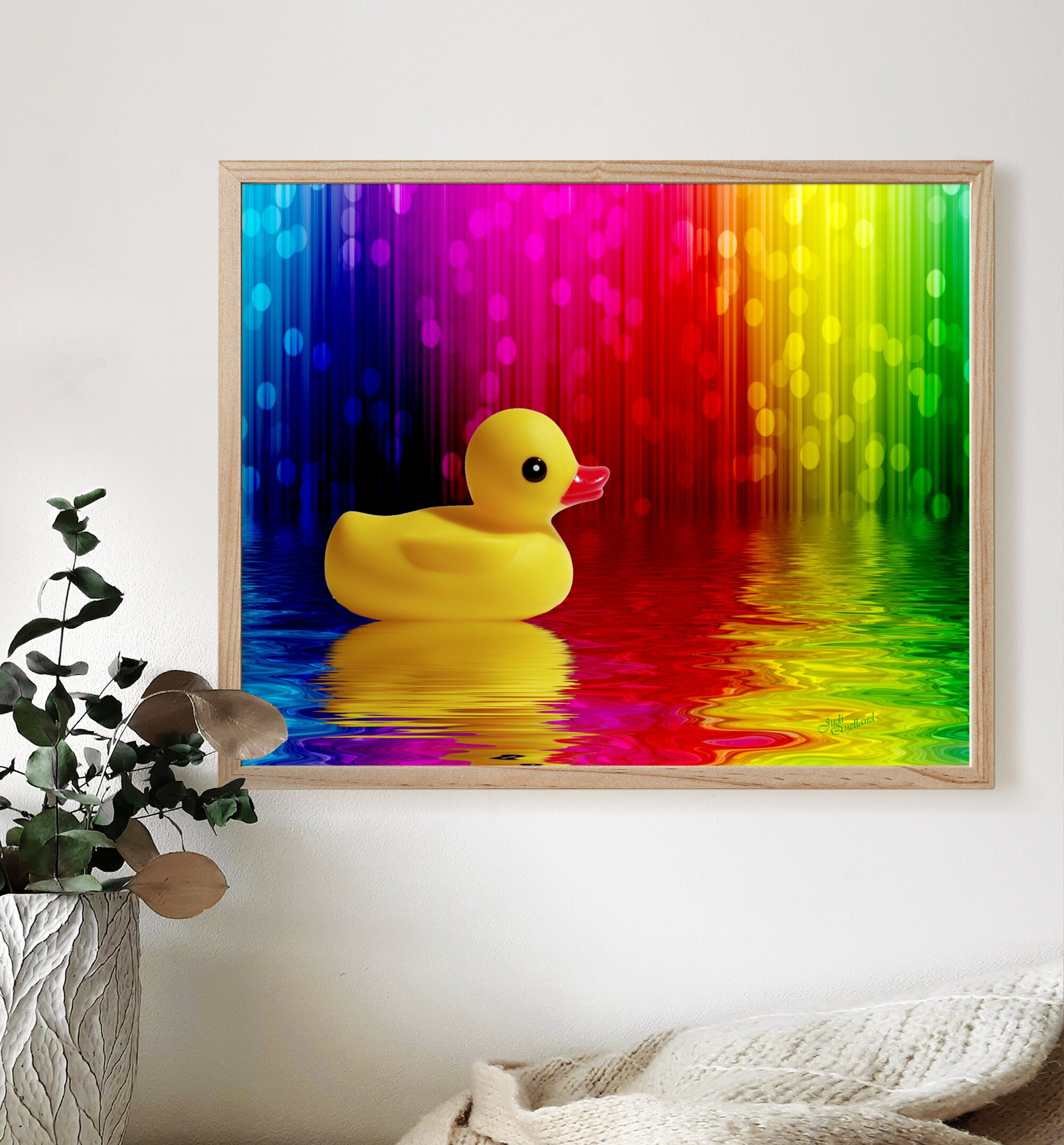 Rubber Duckie Photograph, Colorful Digital Art, Art for Your Kids Room ...
