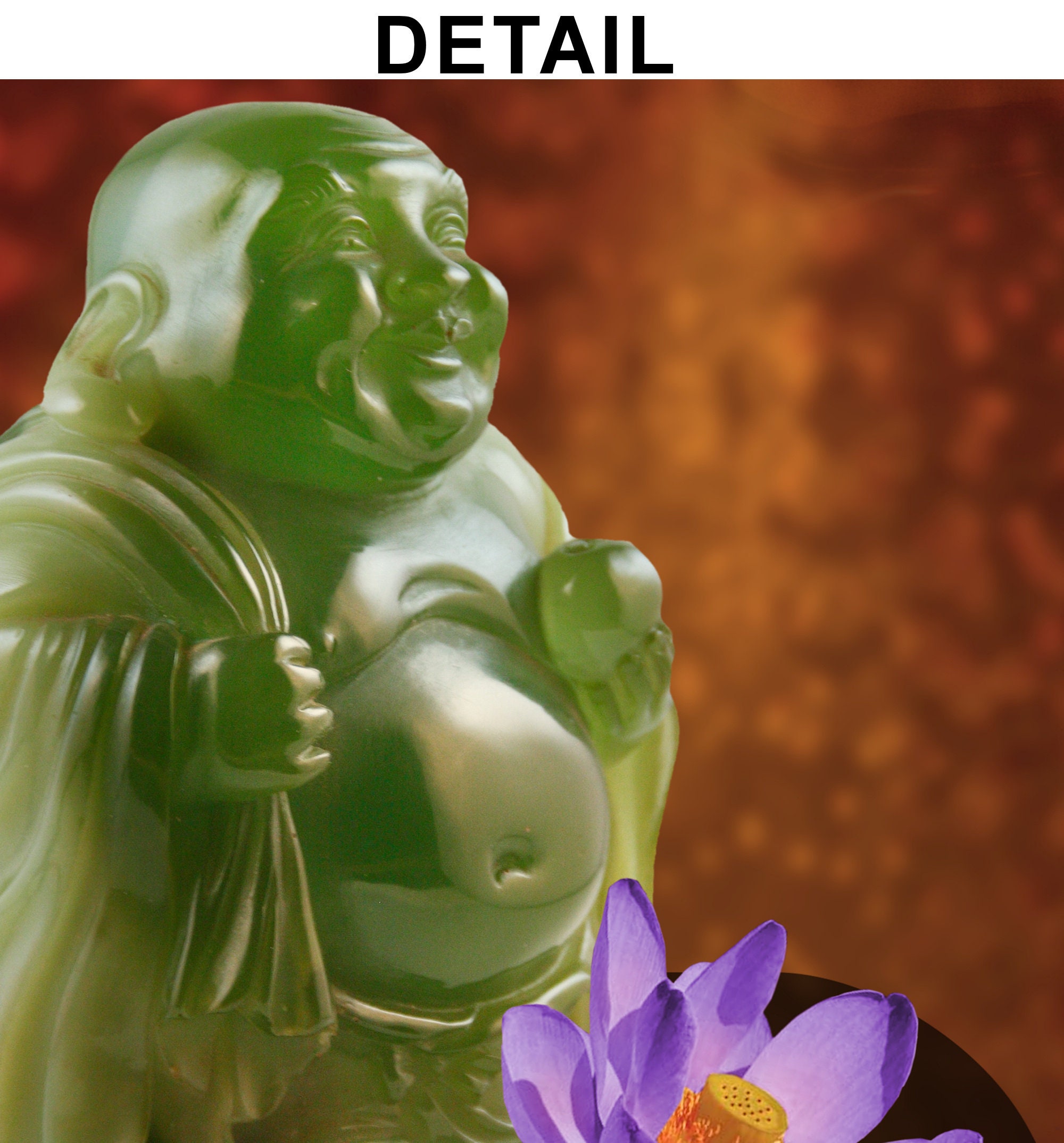 Ho-tei Buddha Arty Photograph, Instant Download, Jade Colored Figurine ...