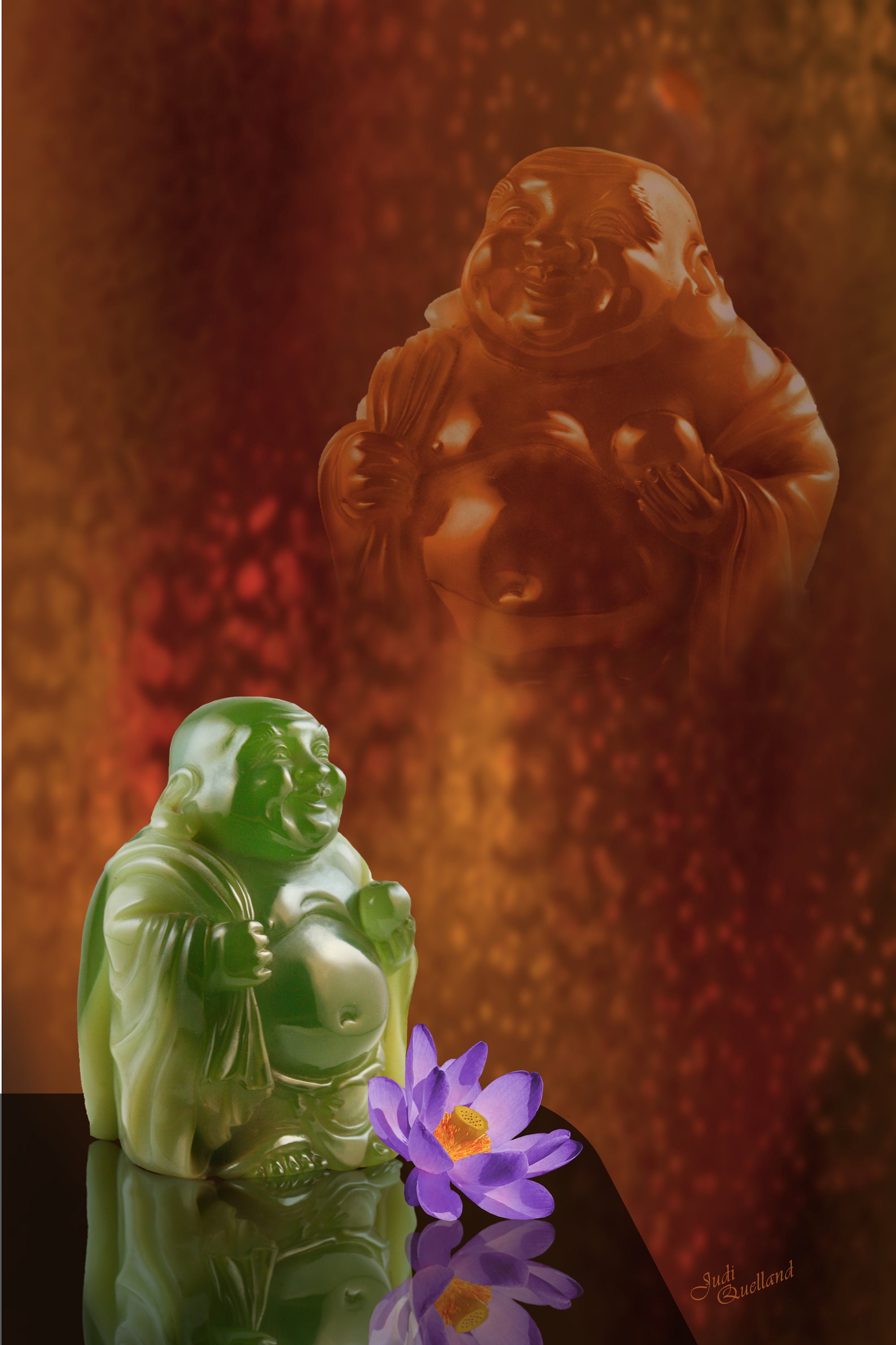 Ho-tei Buddha Arty Photograph, Instant Download, Jade Colored Figurine ...